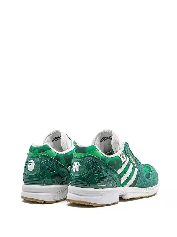 Adidas X Bape X Undefeated Zx 8000 Sneakers - Green