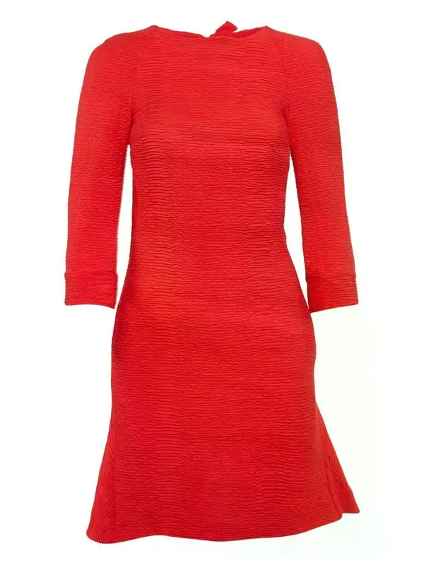 Maje Crepe Bow-detail Dress - Red