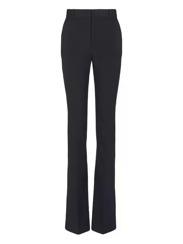 Balmain Grain-de-poudre Straight Trousers