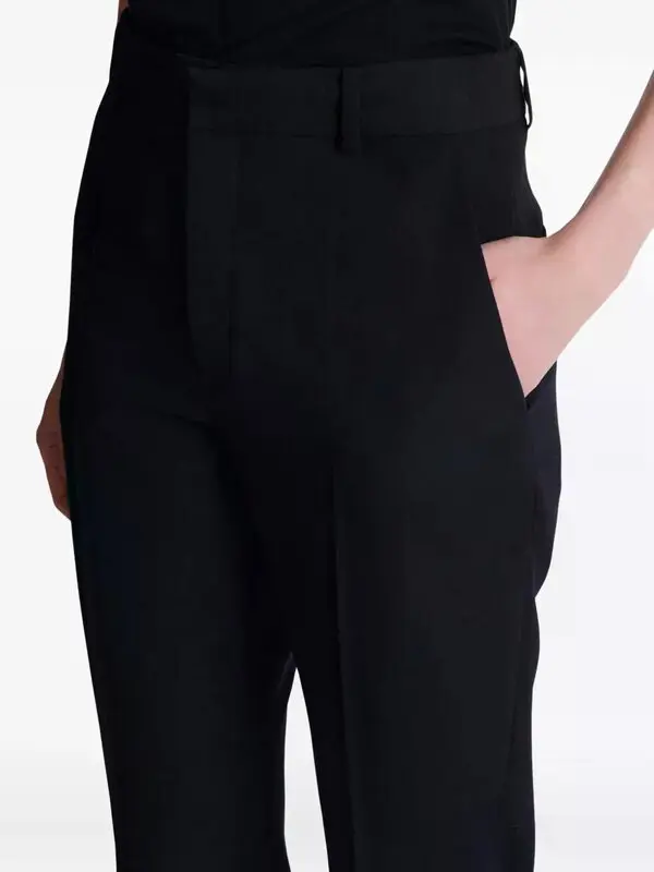 Balmain Grain-de-poudre Straight Trousers