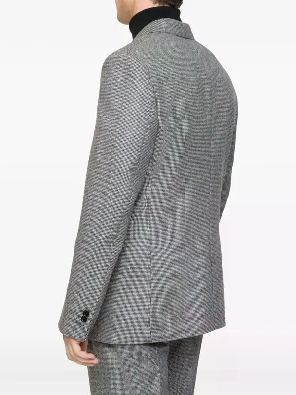 Burberry Puppytooth Check Double-breasted Jacket