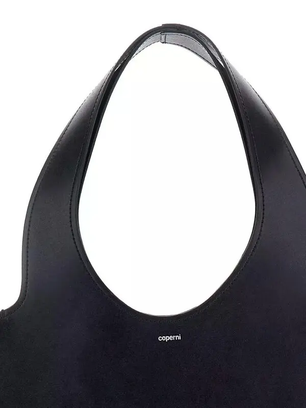 Coperni Heart Cut-out Shoulder Bag - Black