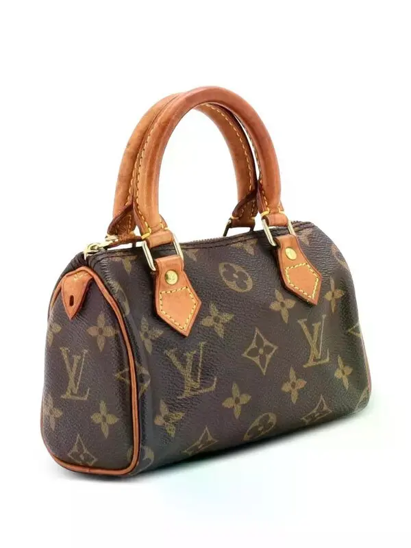 LOUIS VUITTON Speedy Mini Hl Handbag Monogram Canvas Satchel