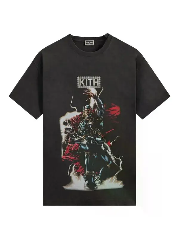 Kith X Marvel Thor-graphic T-shirt - Black