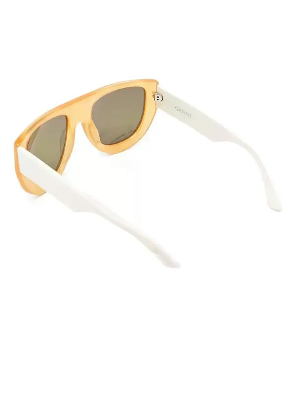 GANNI Amber Geometric Frame Sunglasses