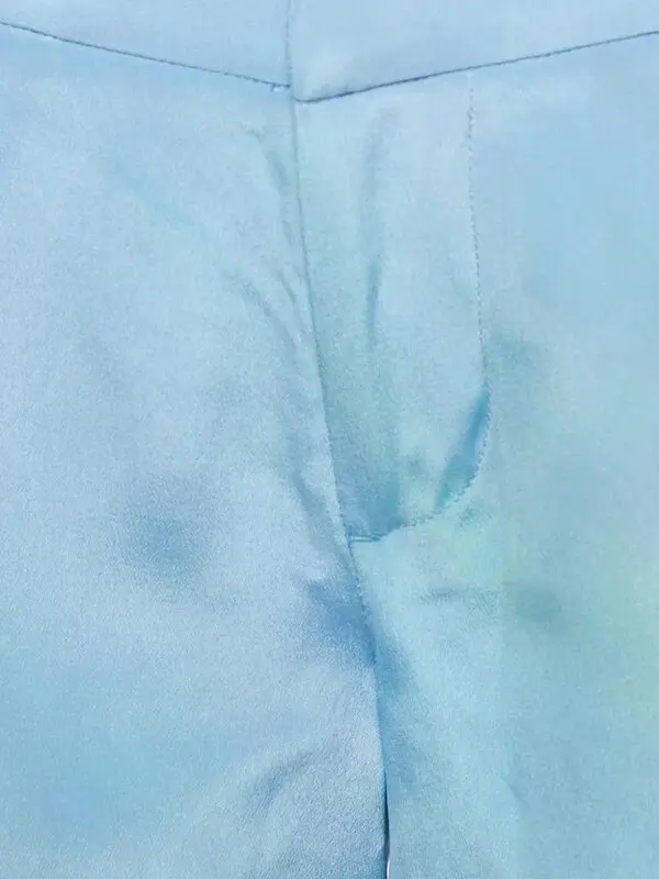 Alice + Olivia Pleated Silk Shorts
