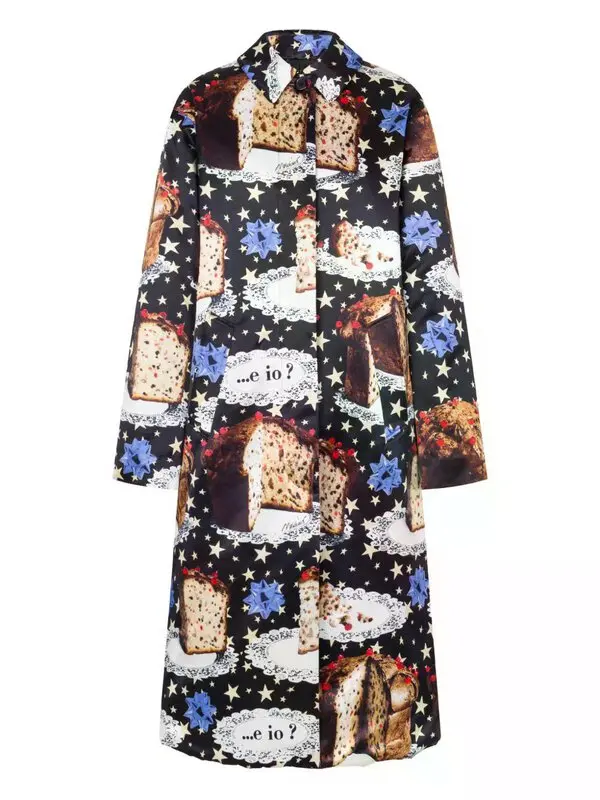 Moschino Printed Cotton Coat