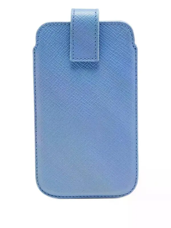 Smythson Leather Phone Cover - Blue