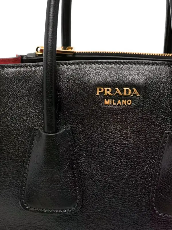 Prada Logo Detail Tote Bag