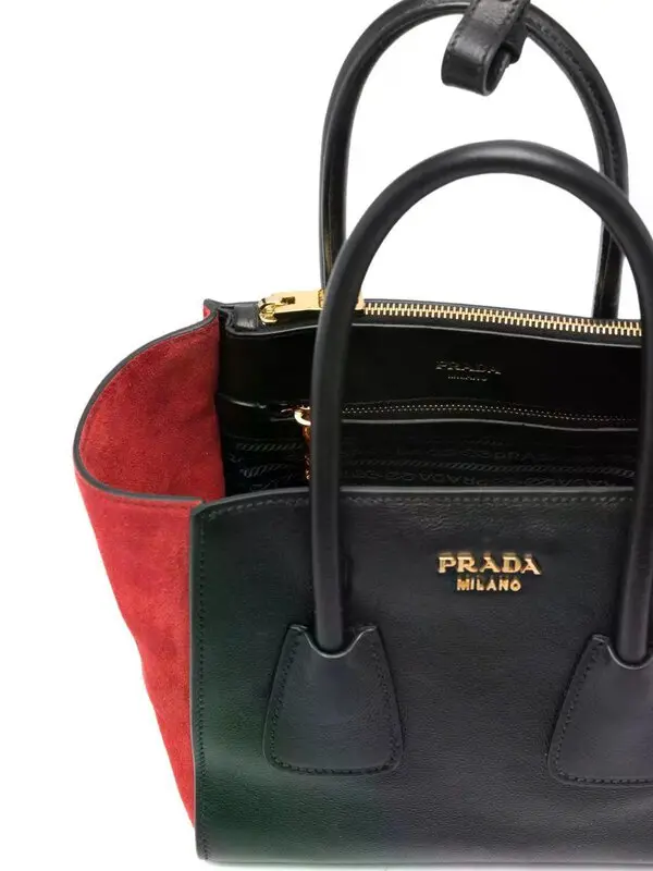 Prada Logo Detail Tote Bag