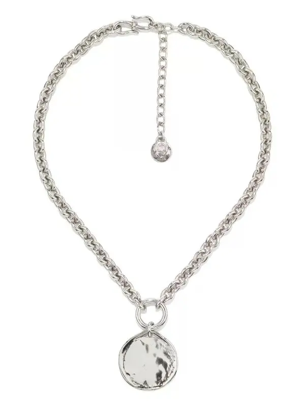 GOOSSENS Talisman Medal Pendant Necklace - Silver
