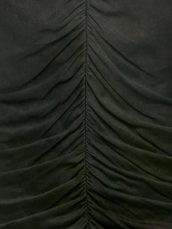 Roberto Cavalli V-neck Long-sleeve Ruched Top