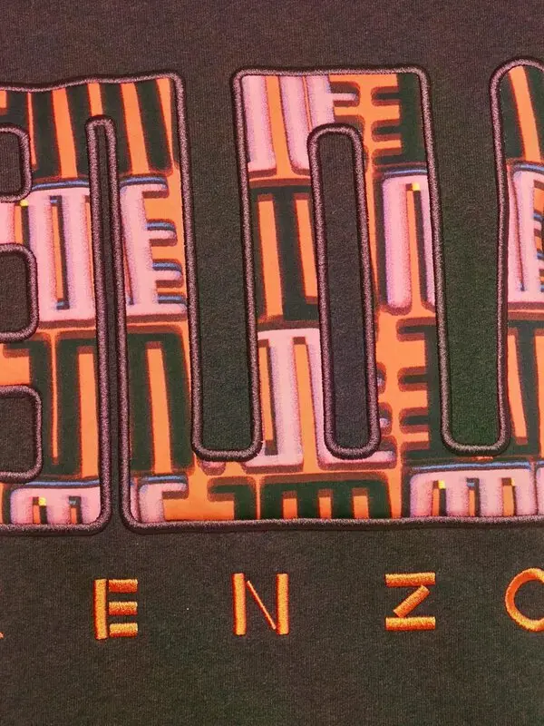 Kenzo Crew Neck Sweatshirt With Embroidered Logo