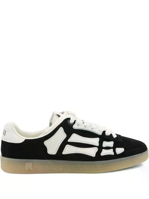 Amiri Bone Appliqué Lace-up Sneakers - Black
