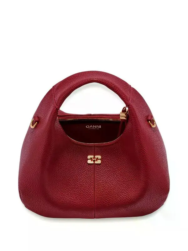 GANNI Logo Plaque Tote Bag