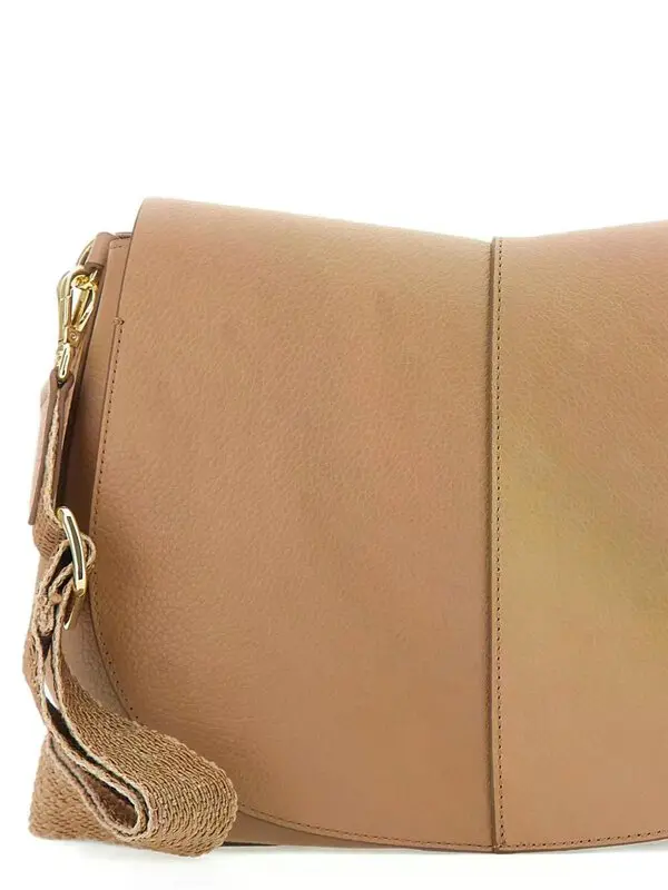 GIANNI CHIARINI Grained Leather Shoulder Bag