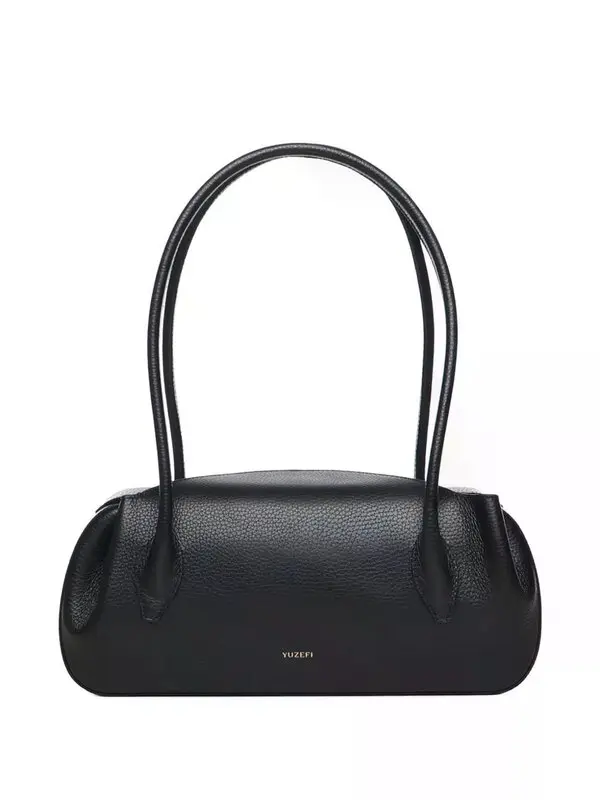 Yuzefi Mini Oyster Leather Shoulder Bag - Black