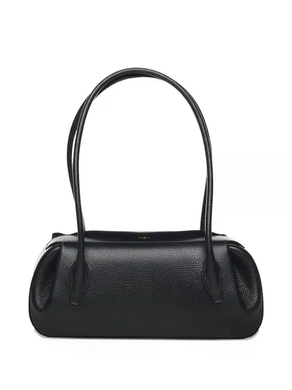 Yuzefi Mini Oyster Leather Shoulder Bag - Black