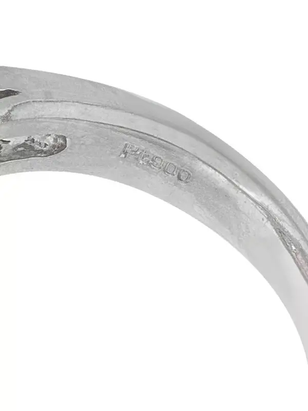 LB EXCLUSIVE Platinum Diamond And Garnet Cocktail Ring