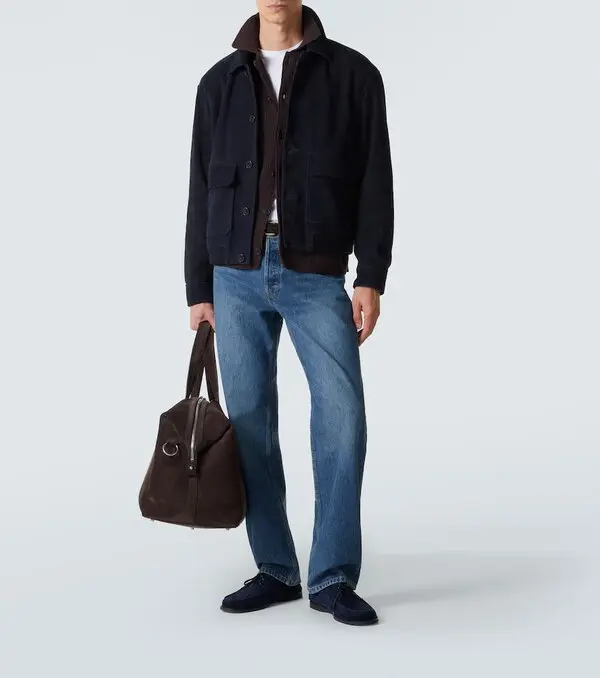 FRAME Suede Blouson Jacket