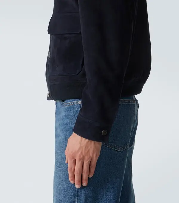 FRAME Suede Blouson Jacket