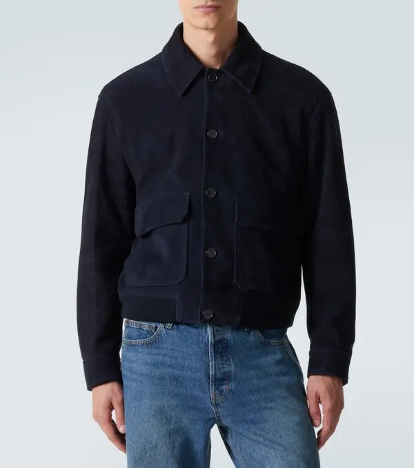 FRAME Suede Blouson Jacket