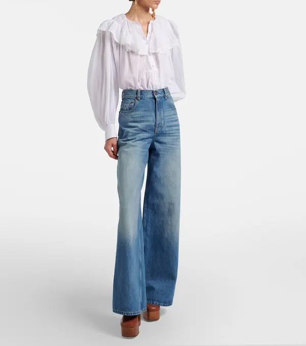 Chloé High-rise Wide-leg Jeans