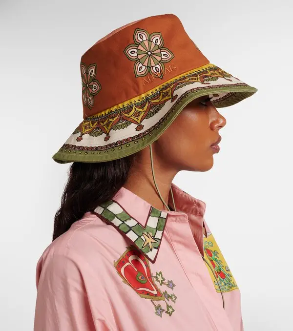 ALEMAIS Printed Cotton Fedora