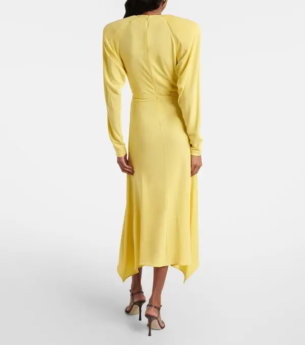 Stella McCartney Draped Jersey Midi Dress