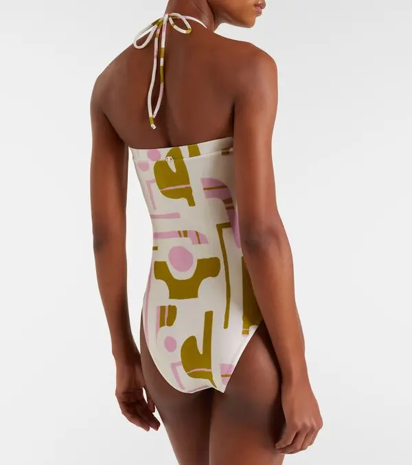 ADRIANA DEGREAS Balearic Halterneck Swimsuit