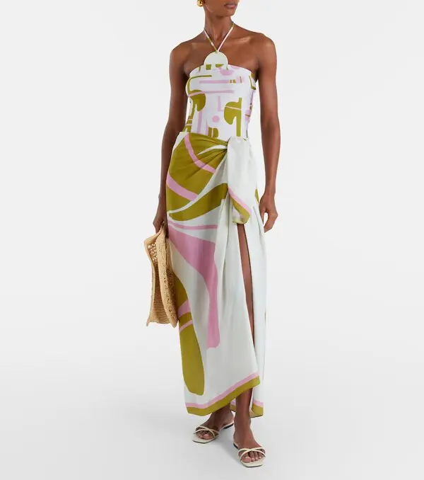 ADRIANA DEGREAS Balearic Printed Beach Cover-up - Multicoloured