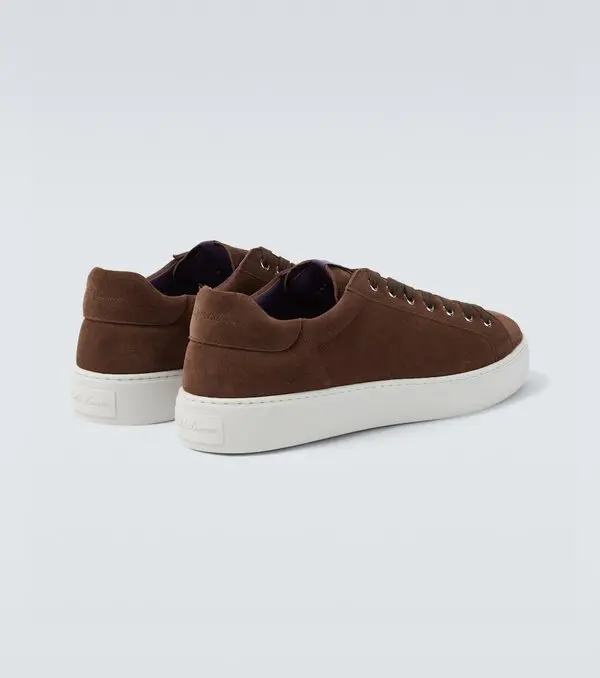 Ralph Lauren Purple Label Suede Lace-up Sneakers