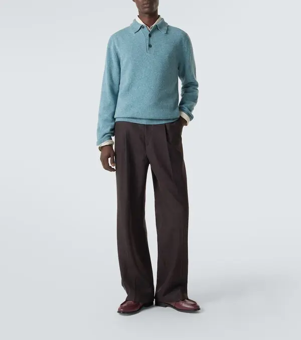 Sunspel Wool Polo Shirt