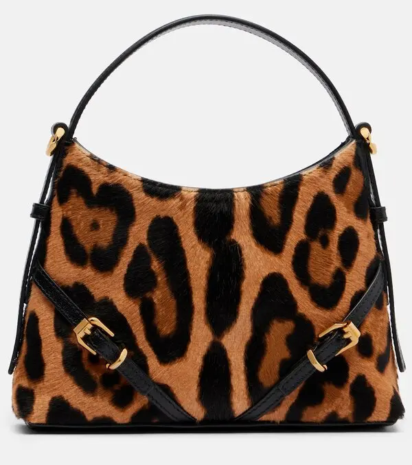 Givenchy Voyou Mini Calf Hair Shoulder Bag - Brown