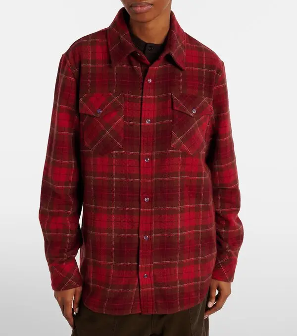 GOD'S TRUE CASHMERE Tartan Check Shirt - Red