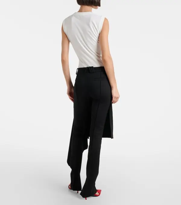 Attico Draped Slim Pants