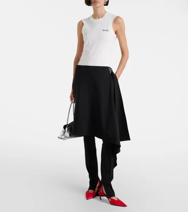 Attico Draped Slim Pants