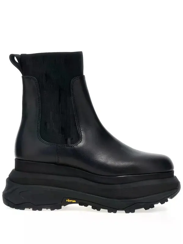 Sacai Leather Chelsea Boots