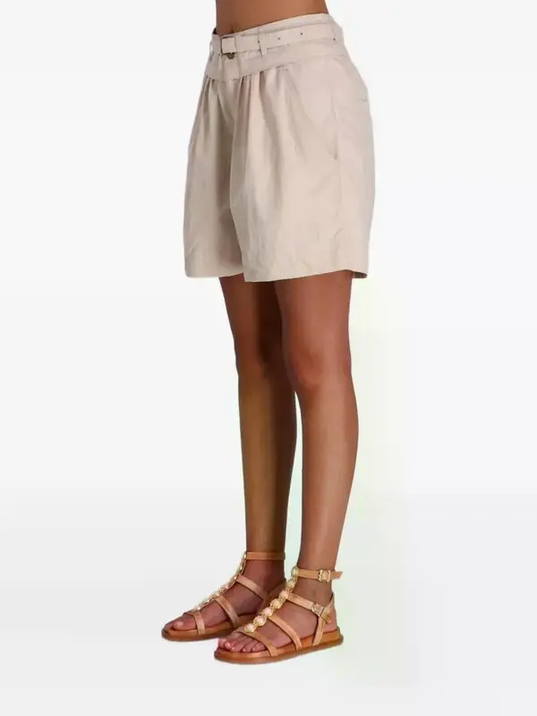 Isabel Marant Étoile Belted Pleated Shorts