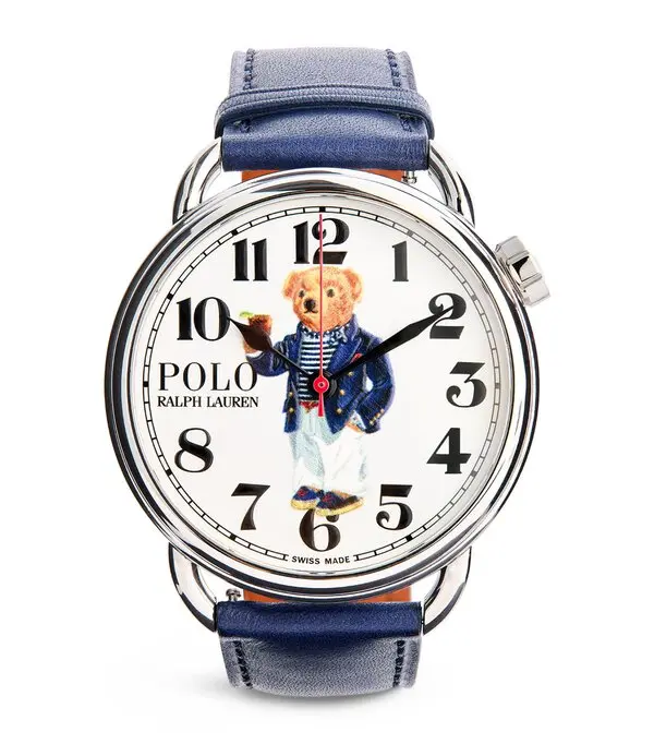 Polo Ralph Lauren Stainless Steel Polo Bear Watch - White