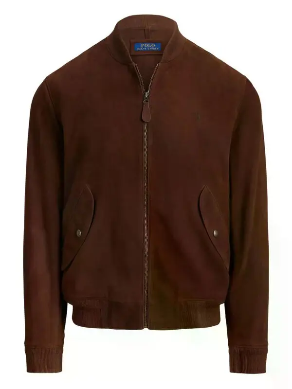 Polo Ralph Lauren Suede Bomber Jacket - Brown