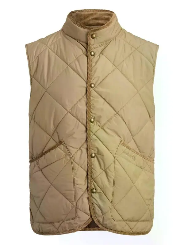 Polo Ralph Lauren Quilted Corduroy-trim Gilet - Neutrals