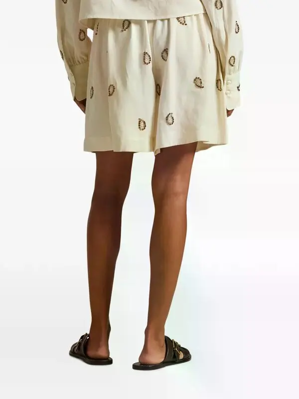 Polo Ralph Lauren Embellished Paisley Drawstring Shorts