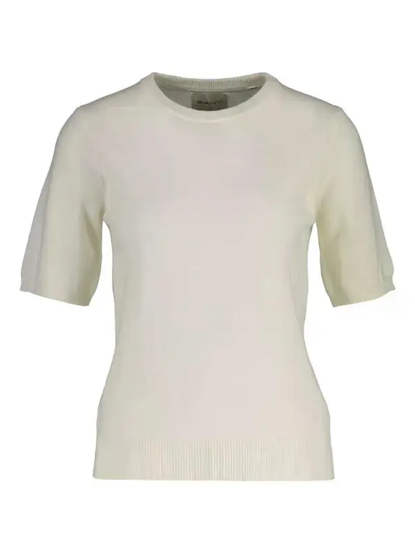 Gant Lambswool T-shirt - Neutrals