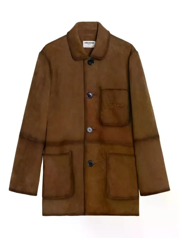 Zadig&Voltaire Venezia Pocket Suede Jacket - Brown