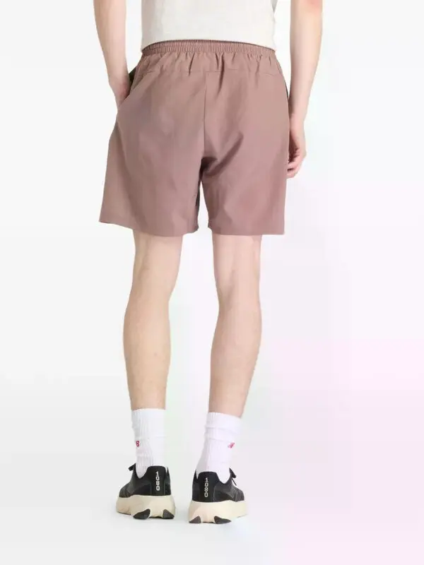 NEW BALANCE Logo Detail Shorts - Brown