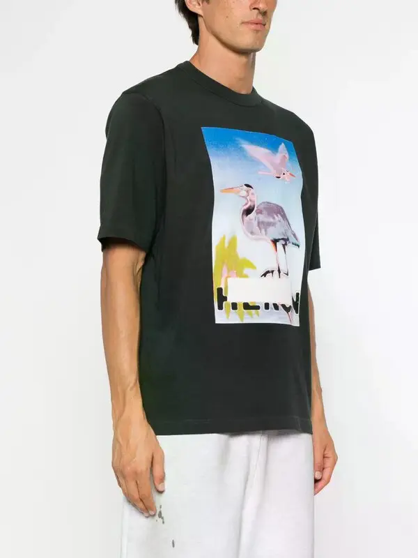 Heron Preston Graphic-print Cotton T-shirt - Green