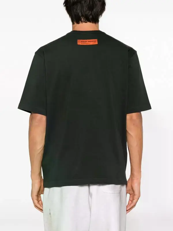 Heron Preston Graphic-print Cotton T-shirt - Green