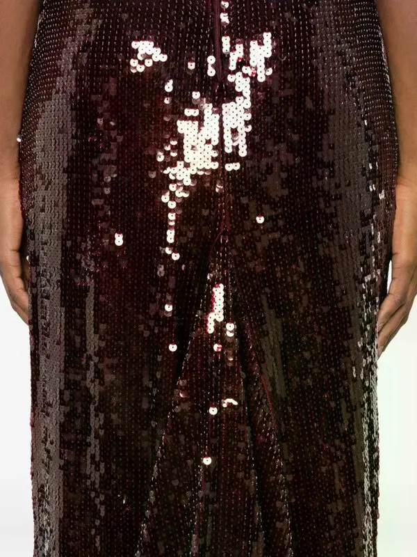 ROTATE BY BIRGER CHRISTENSEN Sequin Maxi Dress - Red