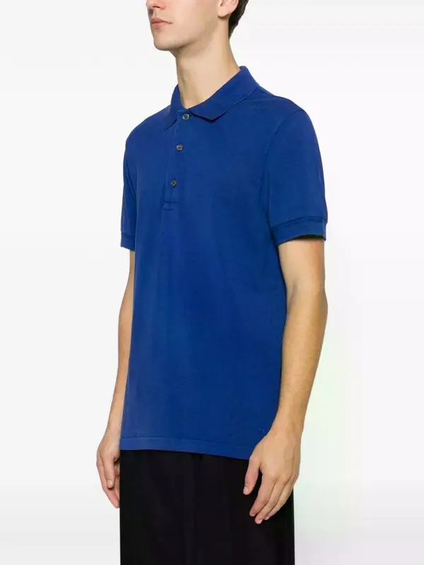 TOM FORD Short-sleeve Polo Shirt - Blue